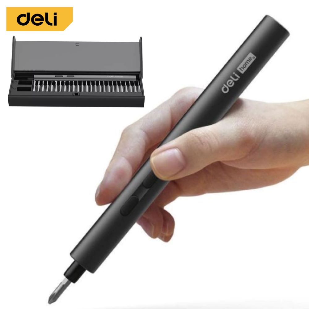DELI Electric Precision Screwdriver Set DY-DP04-1B1 Changeable Head ...