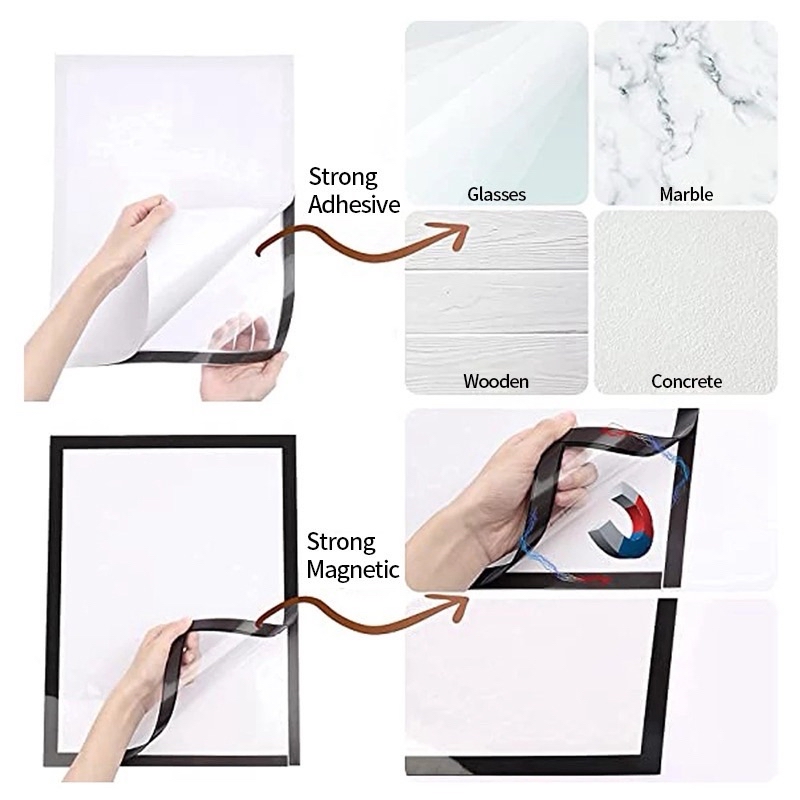 A3/A4/A5 Magnetic Photo Frame - Wall Display Board - Picture ...