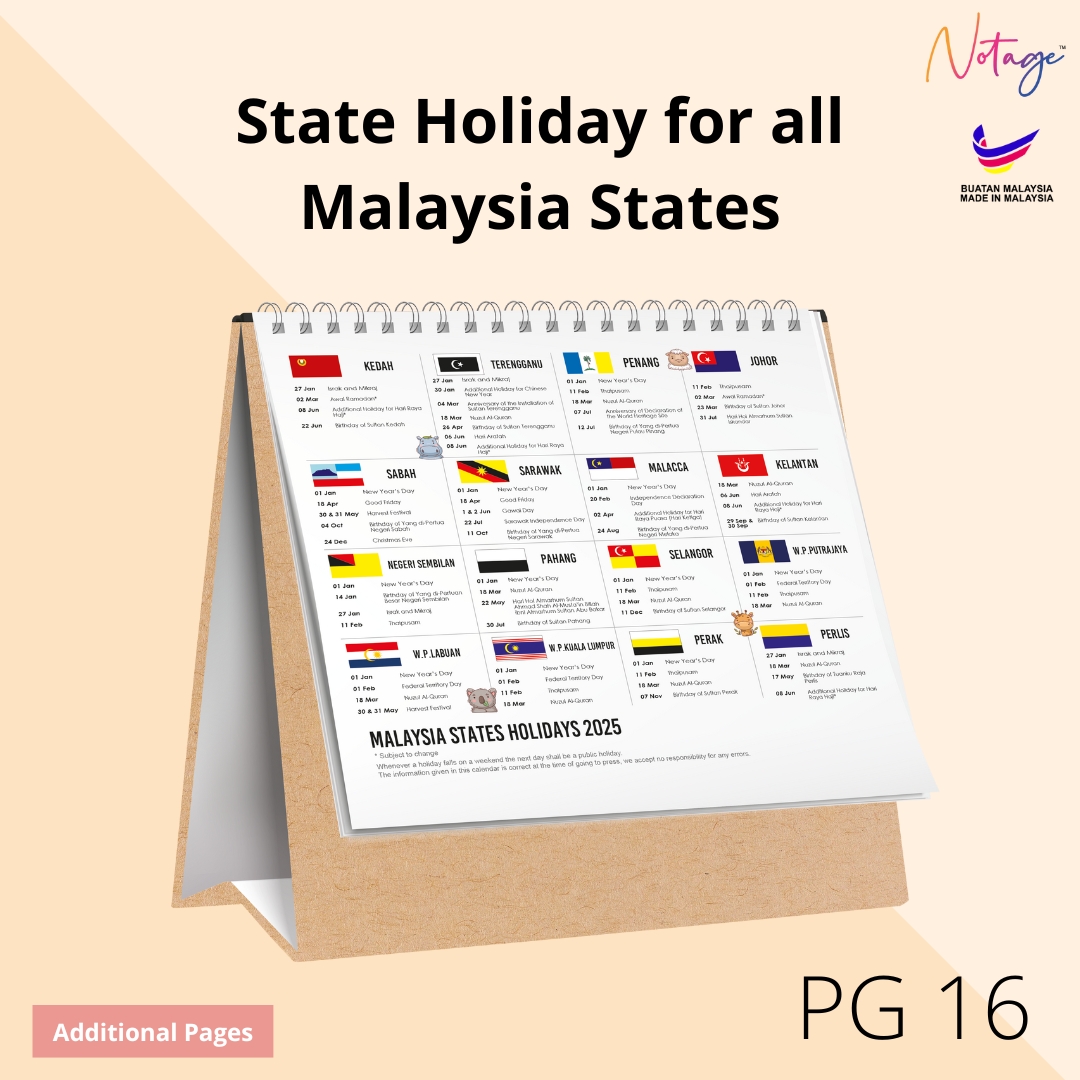 2025 Table Calendar Cute Kraft Stand Notage Desk Flip Kalender ...