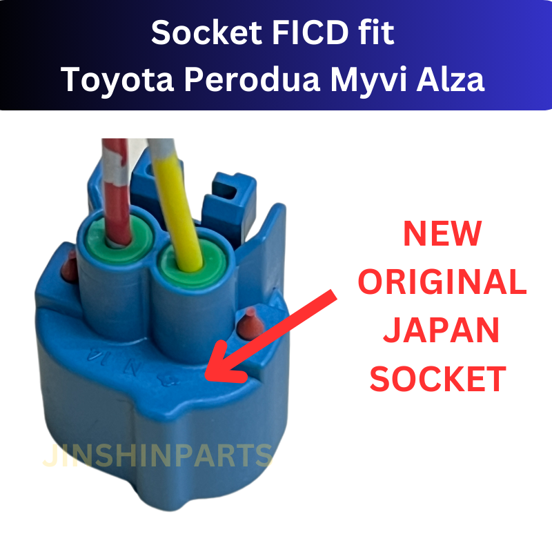 PERODUA TOYOTA Socket Ficd 2 Pin Fit AVANZA MYVI ALZA BEZZA CAMRY HILUX ...