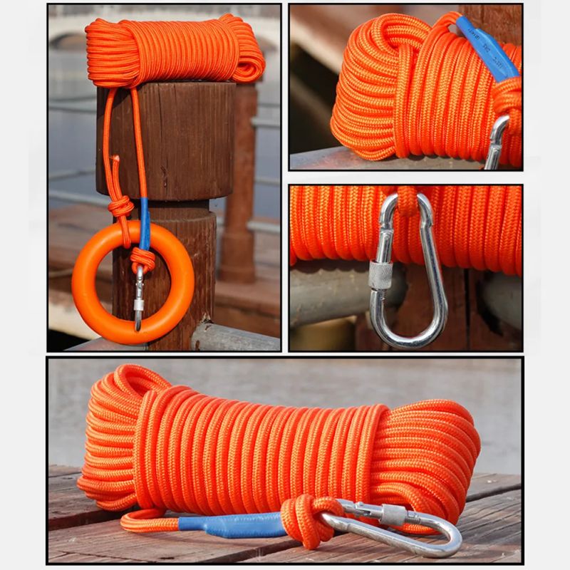 30/50m Water Life Saving Floating Rope Boat Tali Rescue Throw Rope ...