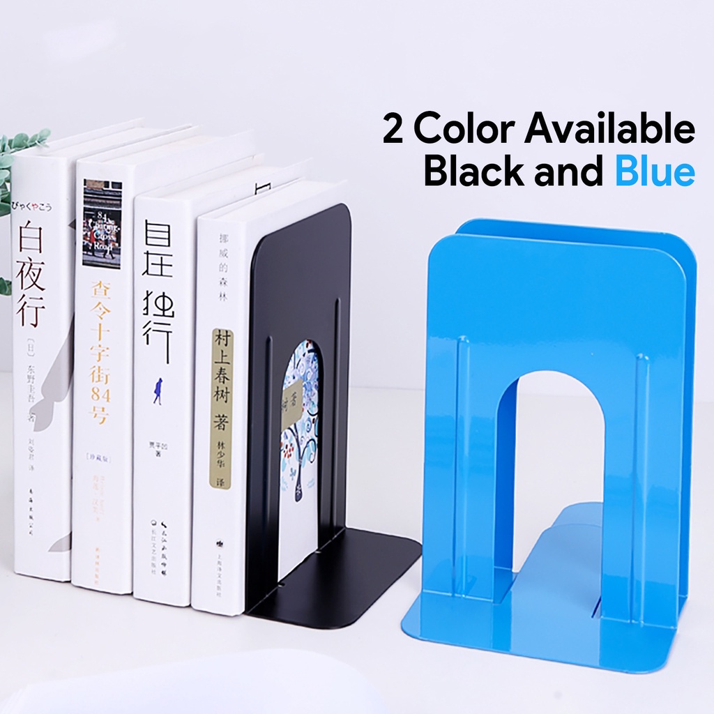 Wenbo [2pcs/set] Book Stand Book Organizers Book Divider Metal Book ...
