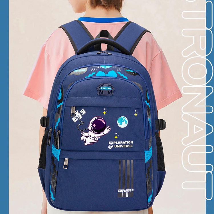 Beg Sekolah Kids Astronaut Backpack Children School Bags Boys Girls School Backpack Waterproof ...