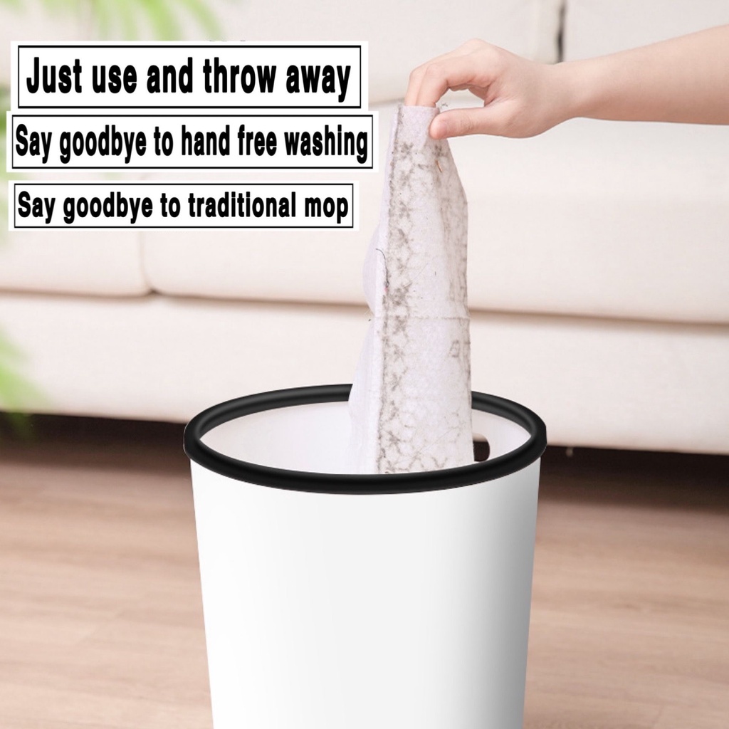 Electrostatic Flat Mop Tisu Pengelap Lantai Mop Tisu Pakai Buang Dust ...