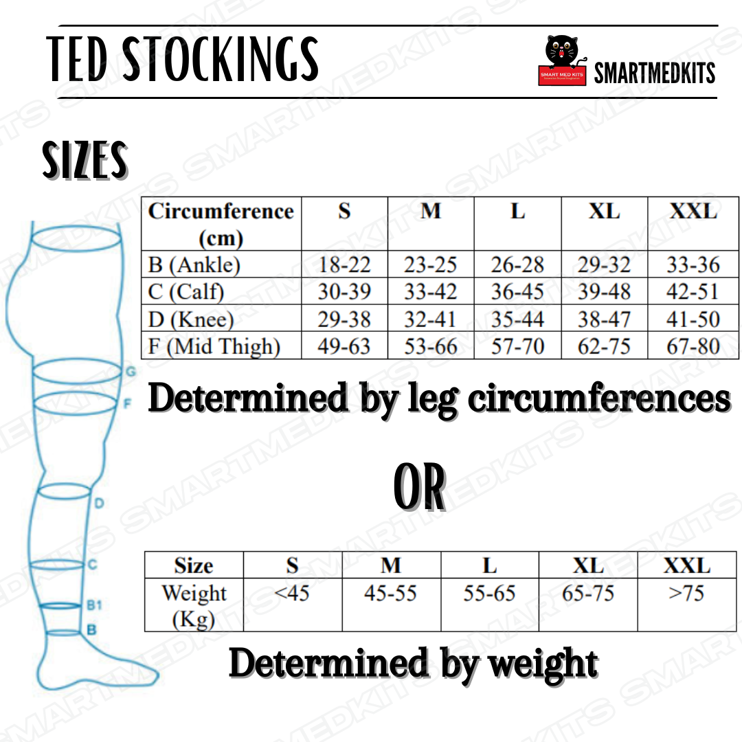 NEW Anti-embolism TED High Thigh Compression Stockings Thrombo-embolus ...