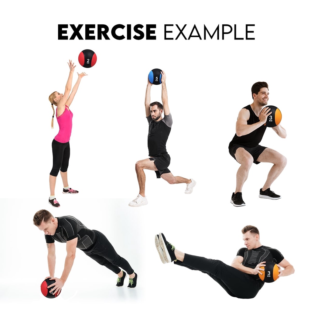3H [1KG–6KG] Bola Perubatan Senaman | Exercise Medicine Ball | Bola ...