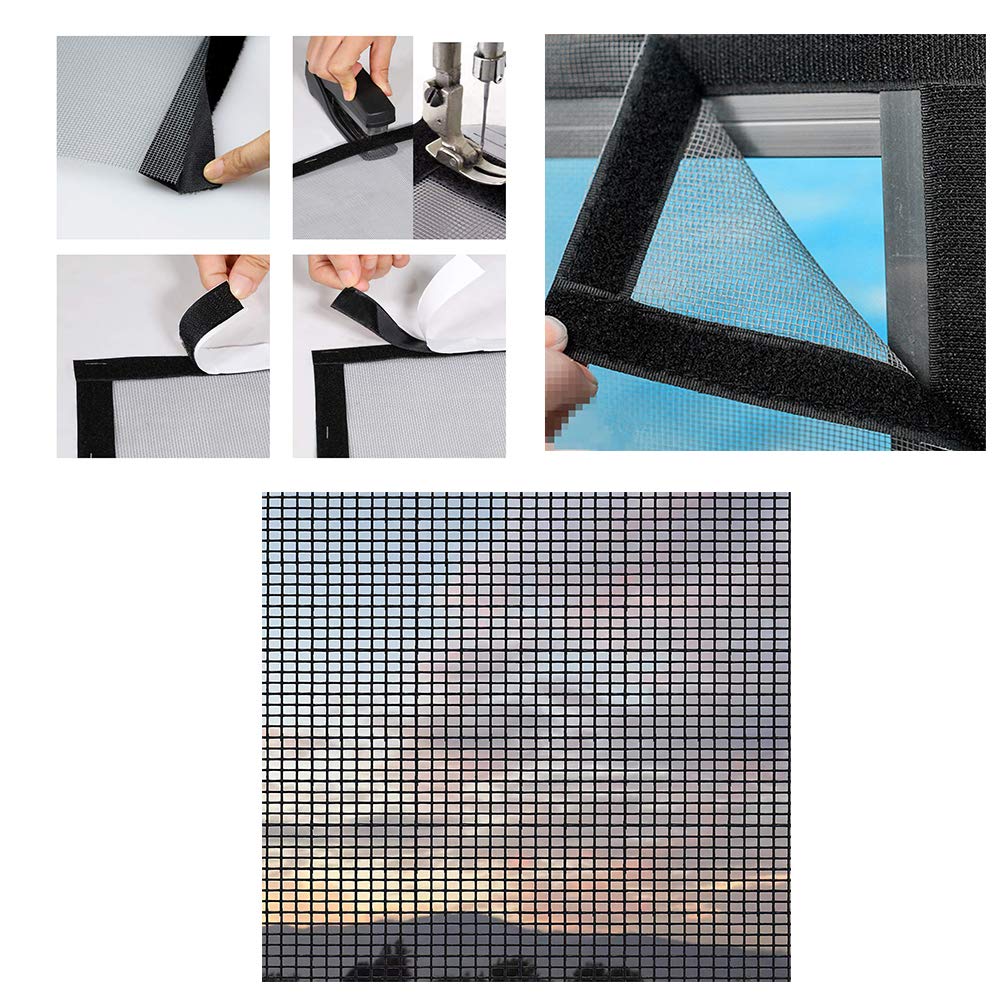 [Custom Size ]Jaring Nyamuk Window Mosquito Net DIY Window Shade Mesh ...