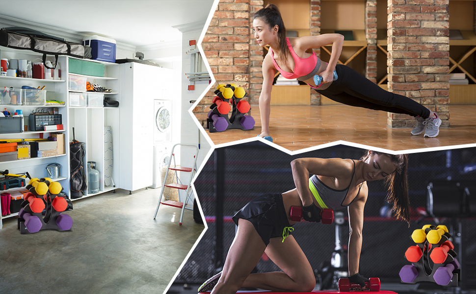 Dumbbell Rack 3 Tier Multilevel Weight Storage Rack Dumbbell Organizer ...