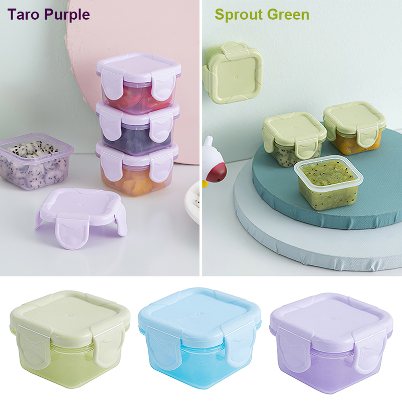 60ML Baby Food Box Snack Milk Powder Storage Cups Container Storage Box ...