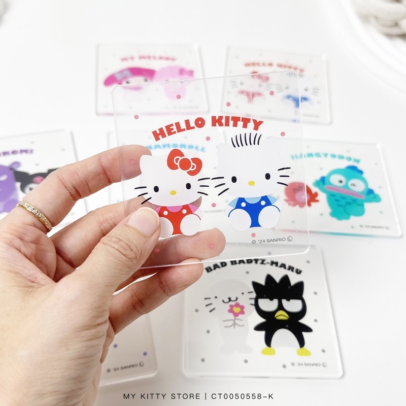 Sanrio Japan Hello Kitty My Melody Kuromi Acrylic Coaster Cinnamoroll ...
