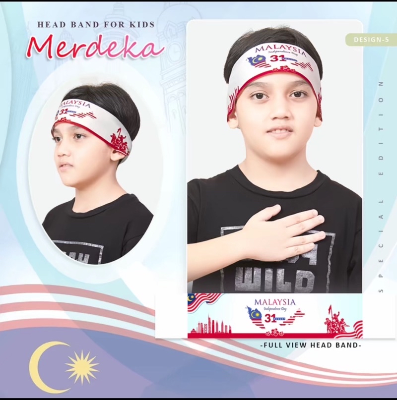 Head Band Merdeka Kids And Adult Unisex Viral Merdeka 2024 | Shopee ...