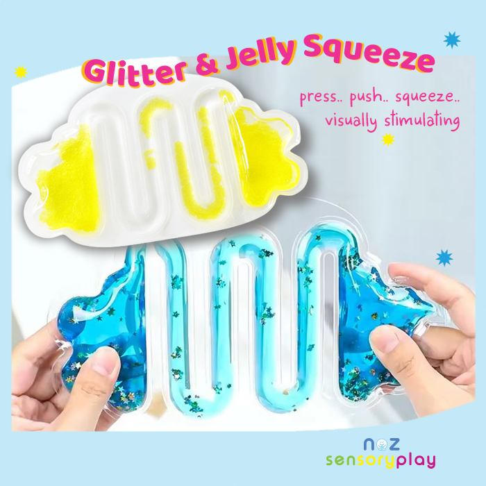 Jelly Squishy Glitter Sensory Toys Fidget Toys | Shopee Singapore