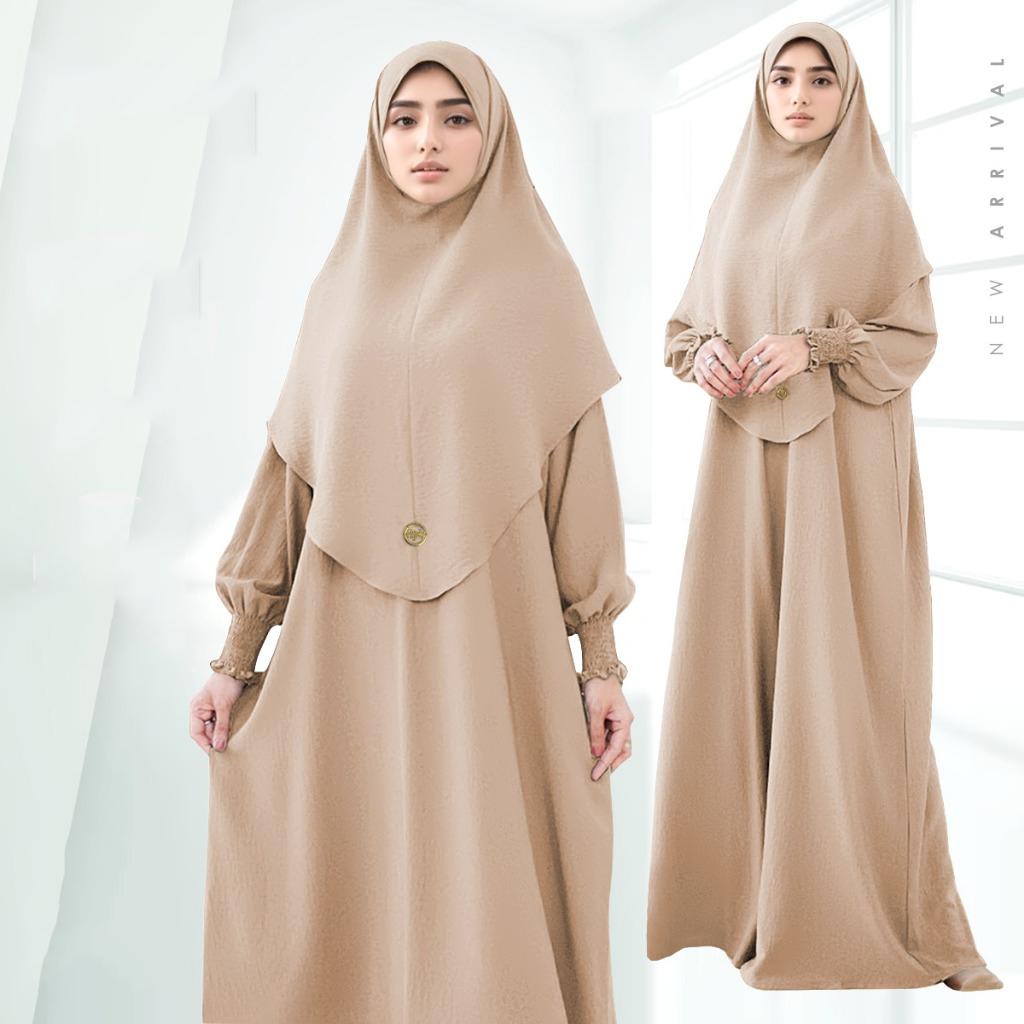 JUBAH ABAYA MEKAH IRONLESS MUSLIMAH UMRAH DAN TRAVEL | Shopee Singapore