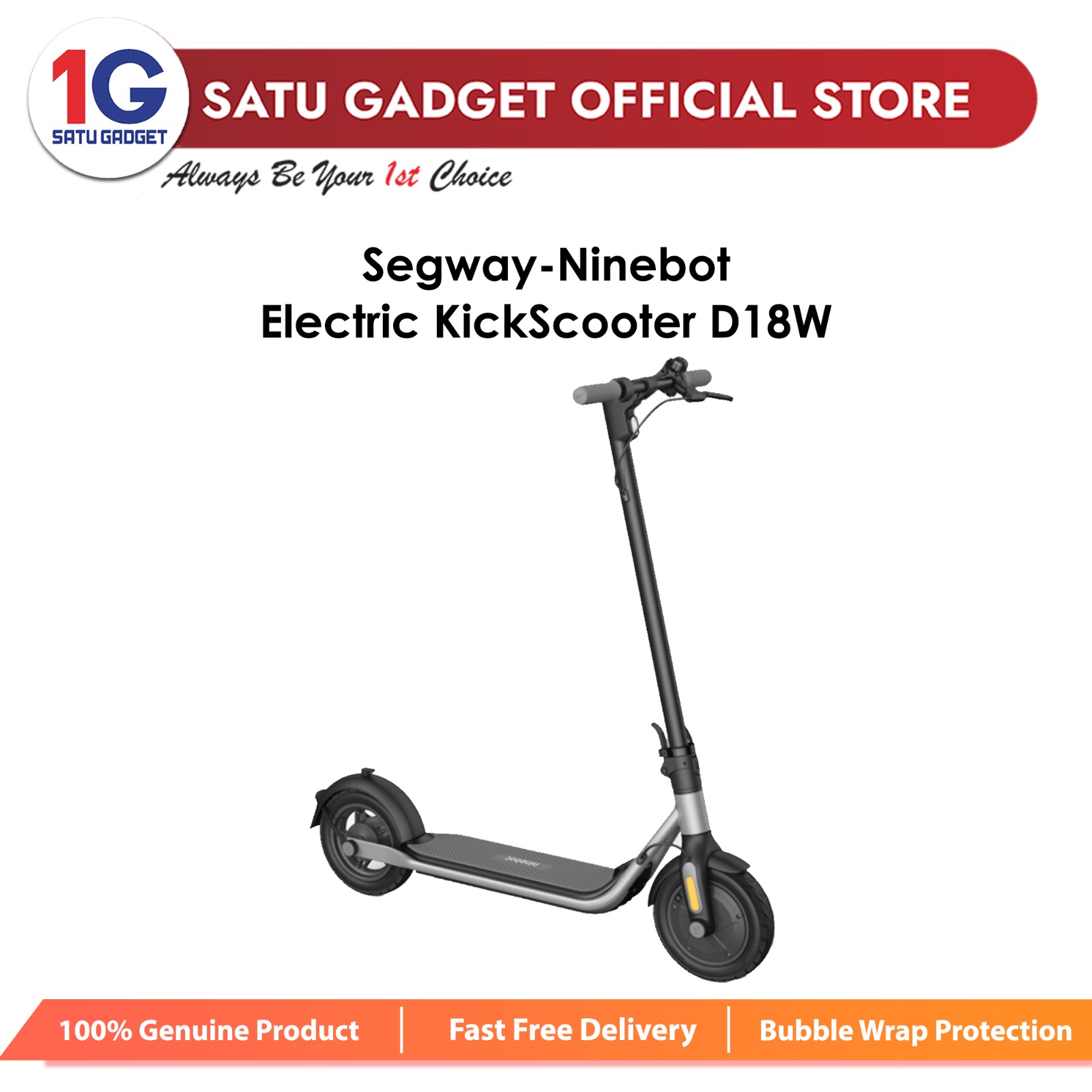 Segway-Ninebot Kickscooter D Series D18W | Shopee Singapore