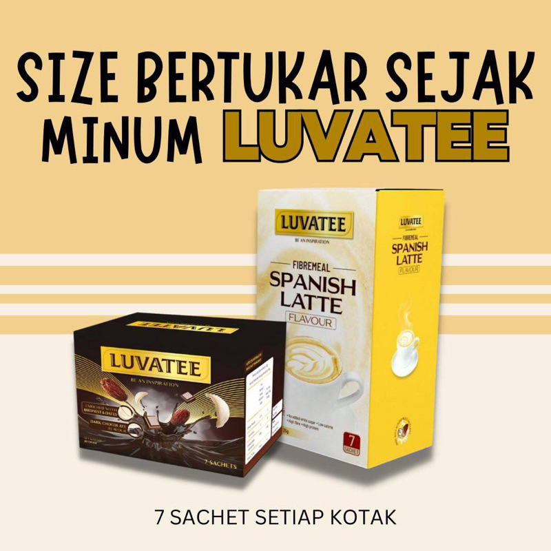 Luvatee Spanish Latte Luvatee Dark Chocolate Luvatee Honey Lemon ...