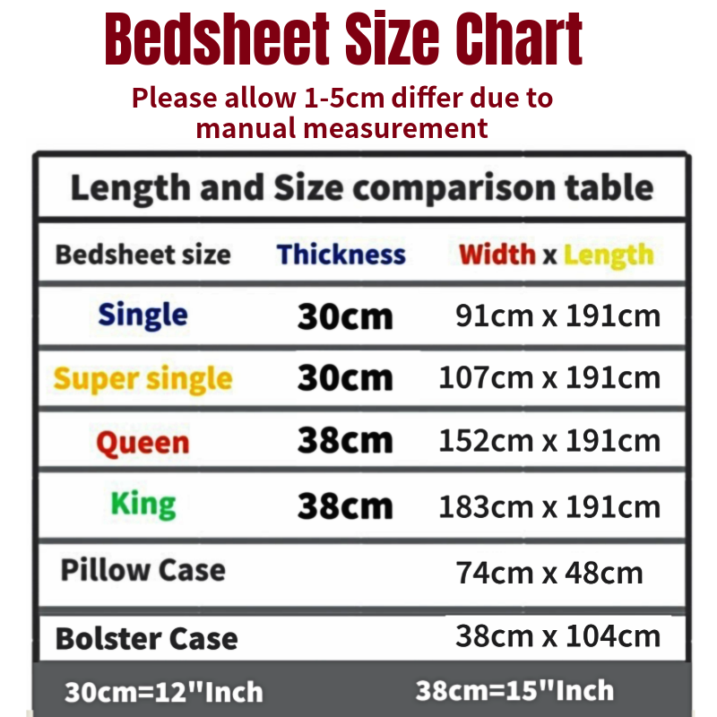 Singapore Local Brand Colorful Cotton Fitted Bedsheet with Pillow Case ...