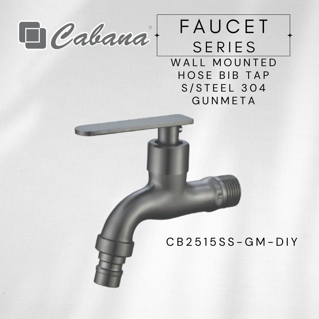 CABANA Bathroom Gunmetal Stainless Steel 304 Angle Valve/Wall Mounted ...