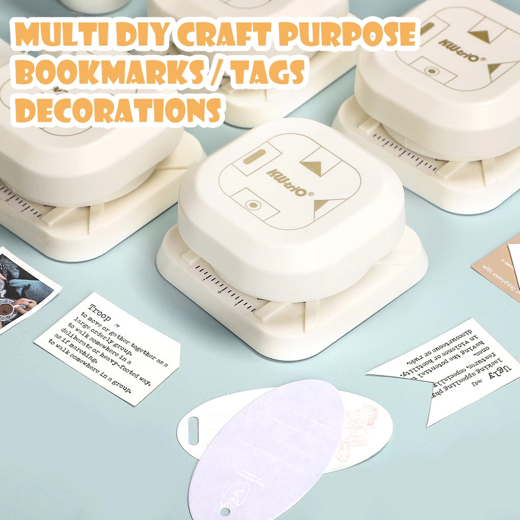 4-in-1 Patterns Hole Corner Puncher Multipurpose Paper Edge Cutter Art ...