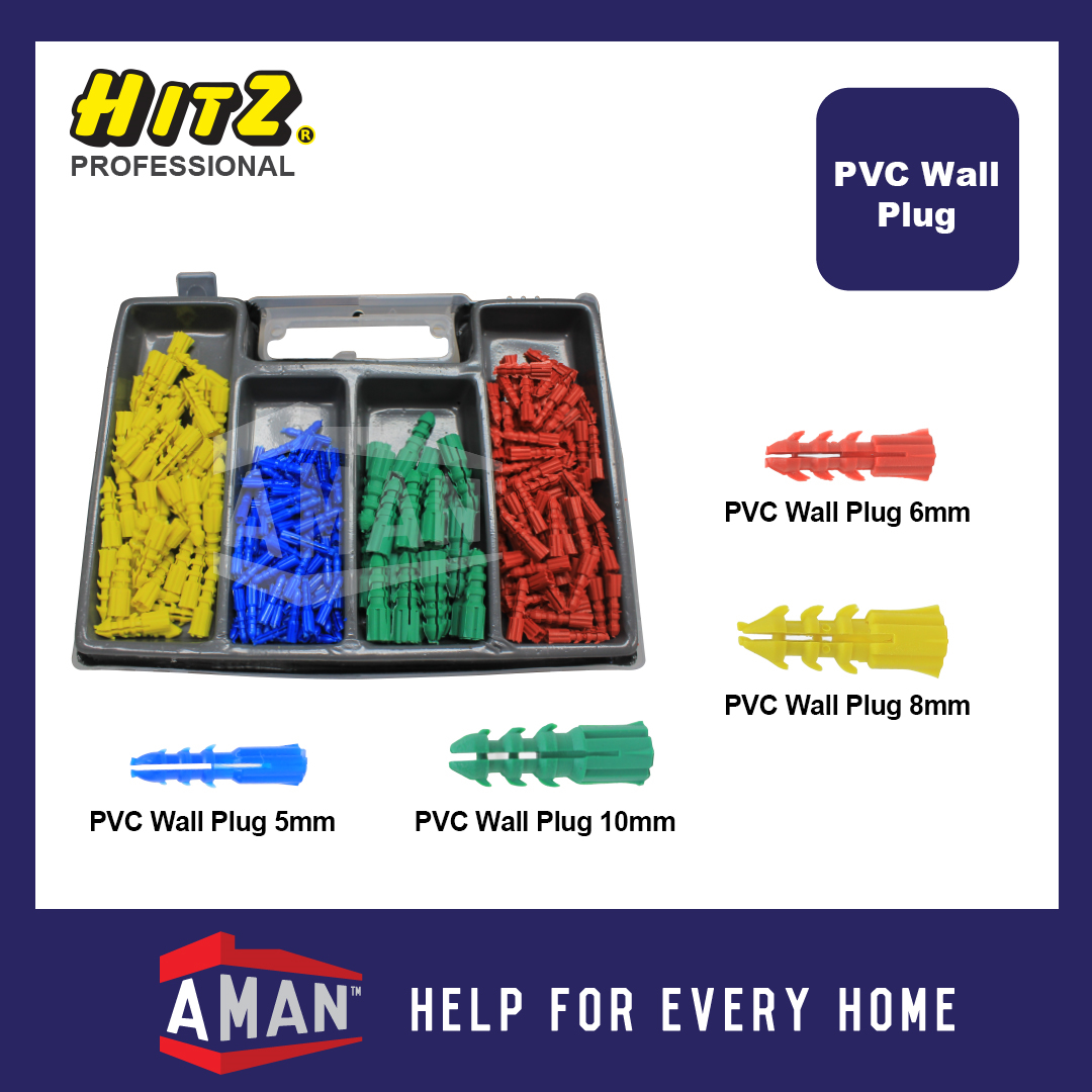 HITZ 300 Pcs Drill Bits Set with Wall Plug, Driver and Drill Bit Set ...