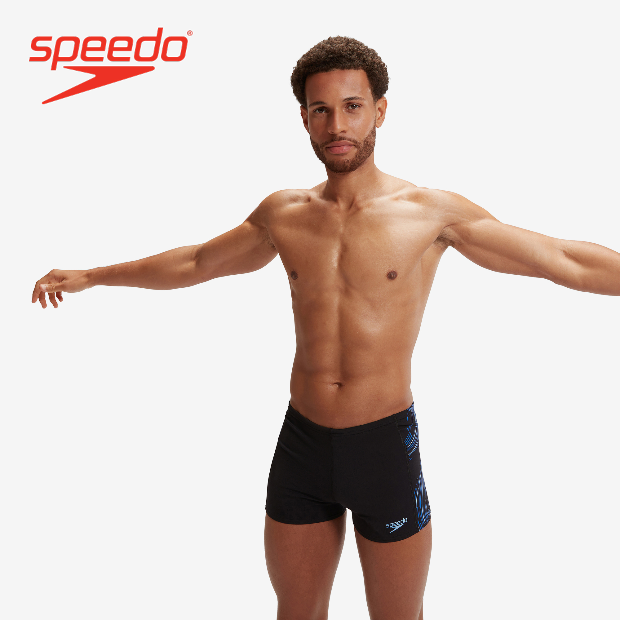 Speedo Men's Swimwear - Mens Tech Panel Aquashort - Black - 8 ...