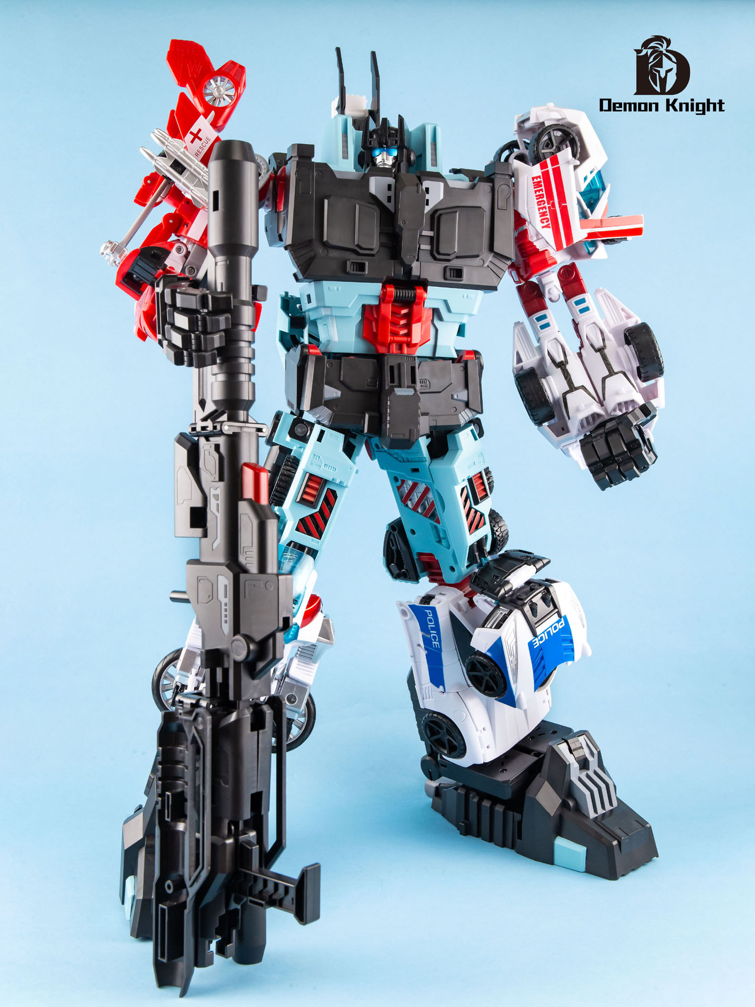 Jinbao Demon Knight Transformable Robot - DK06 Defensor Set of 5 , KO ...