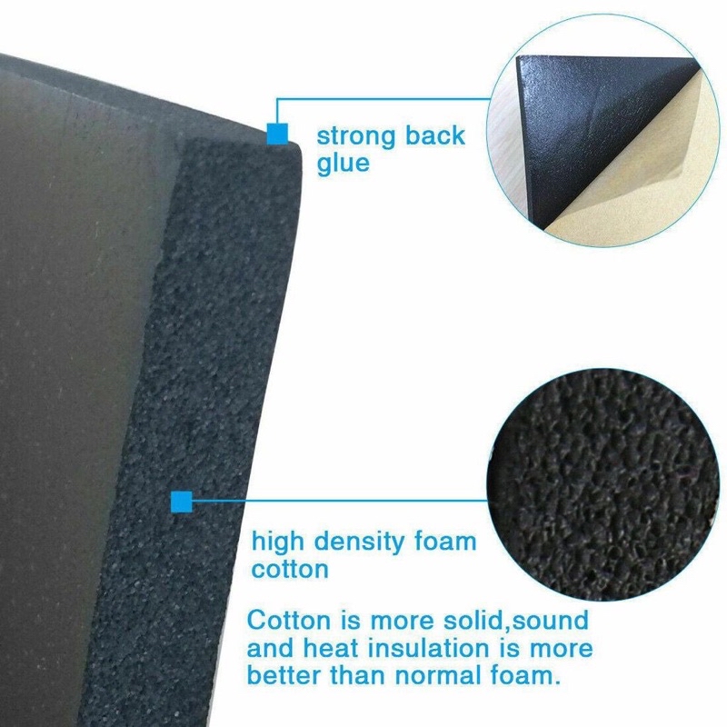 Car Sound Proof Sponge Audio Insulation Heat Shield Foam Car Door ...