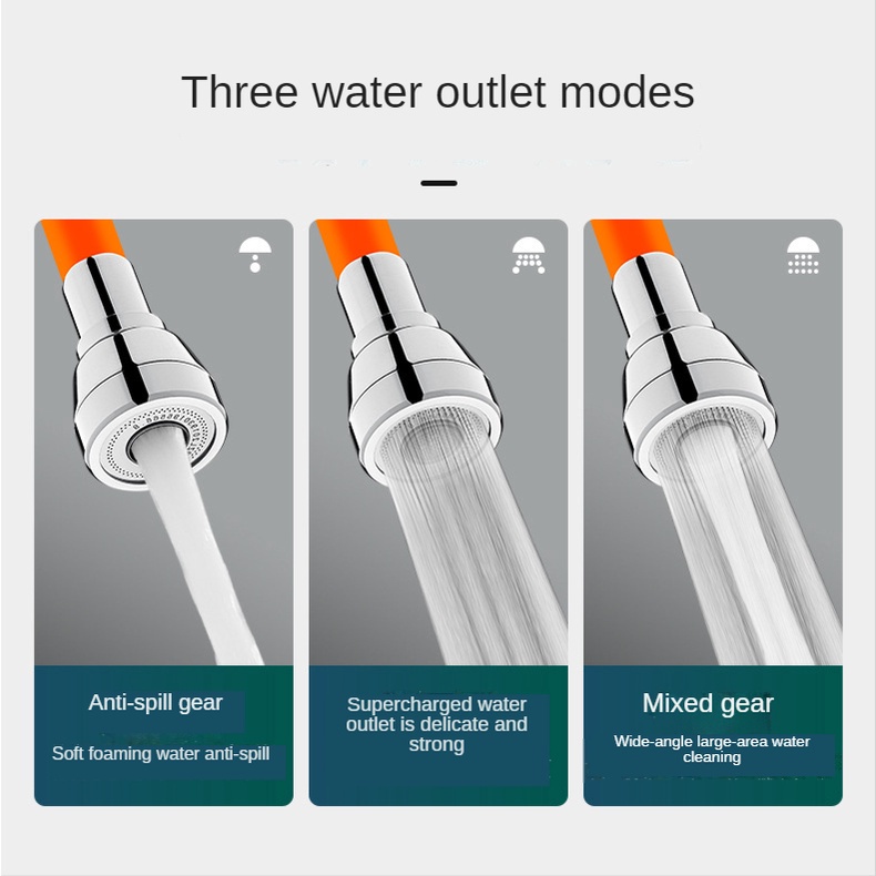 20/30/50cm Universal Faucet Extension Extender 360 Free Bending ...