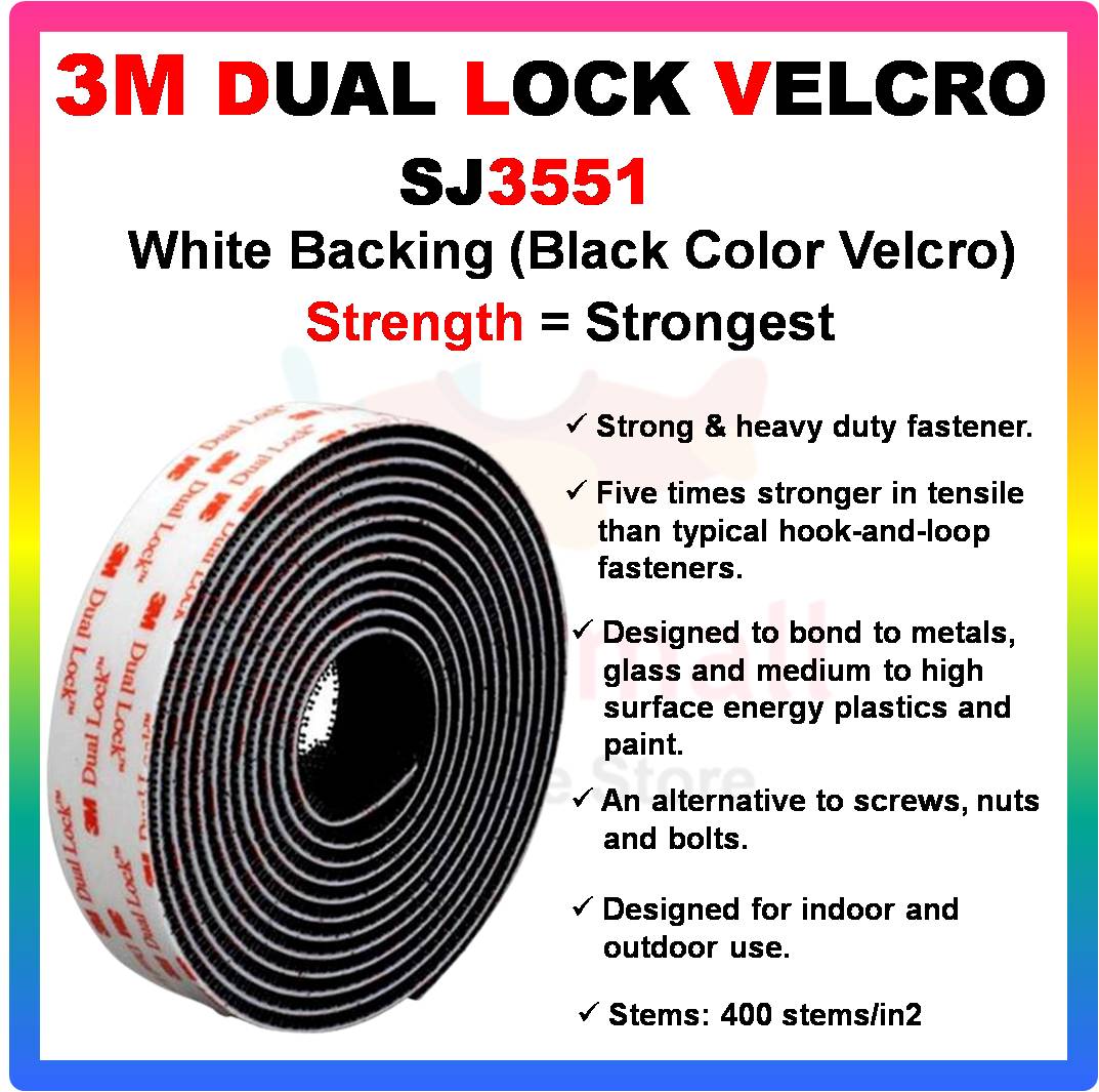 3M SJ3551 SJ3560 SJ4570 Dual Lock Heavy Duty Velcro Tape Adhesive ...
