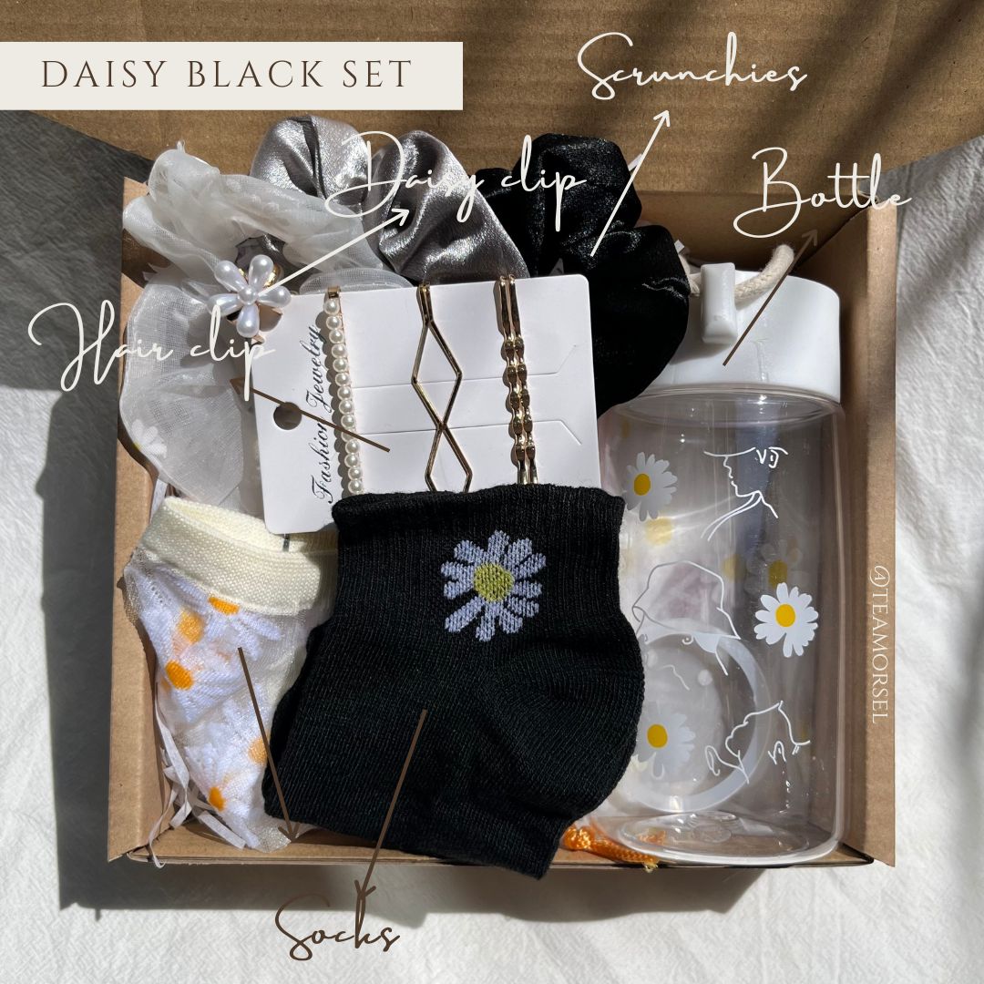Box Surprise Daisy Set/Daisy Bottle/Daisy Socks/Birthday/Anniversary ...