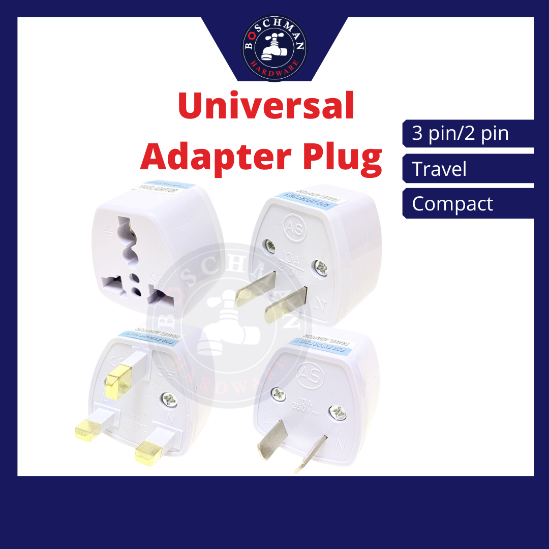 3-Pin 2-pin Universal Adapter Plug Head Conversion Plug UK Plug Socket ...