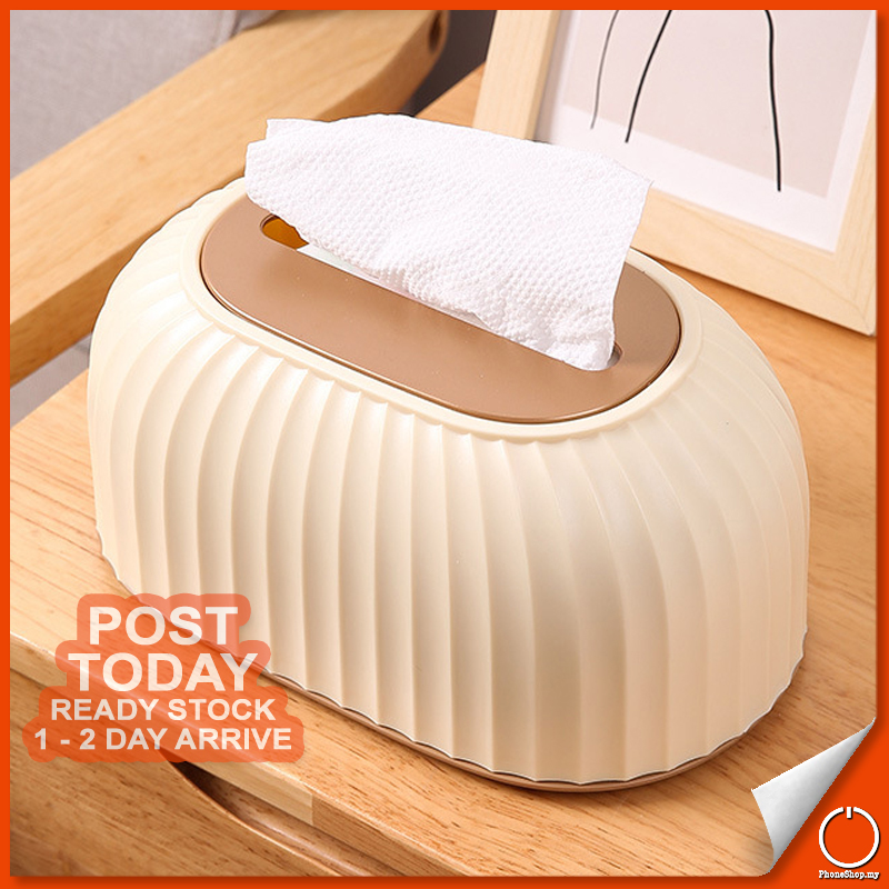 SEAMLESS PULL Wide Mouth Spring Loaded Tissue Box Luxury Premier Toilet ...