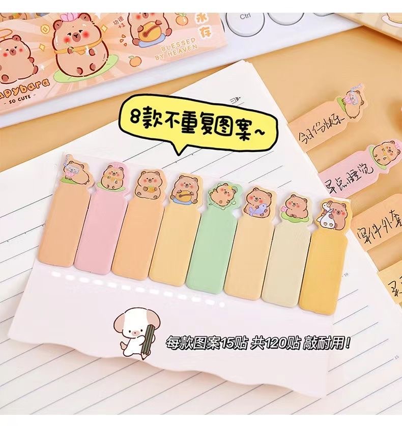 Nota Lekat Capybara Sticky Notes Capybara Sticky Notes Message Paper ...