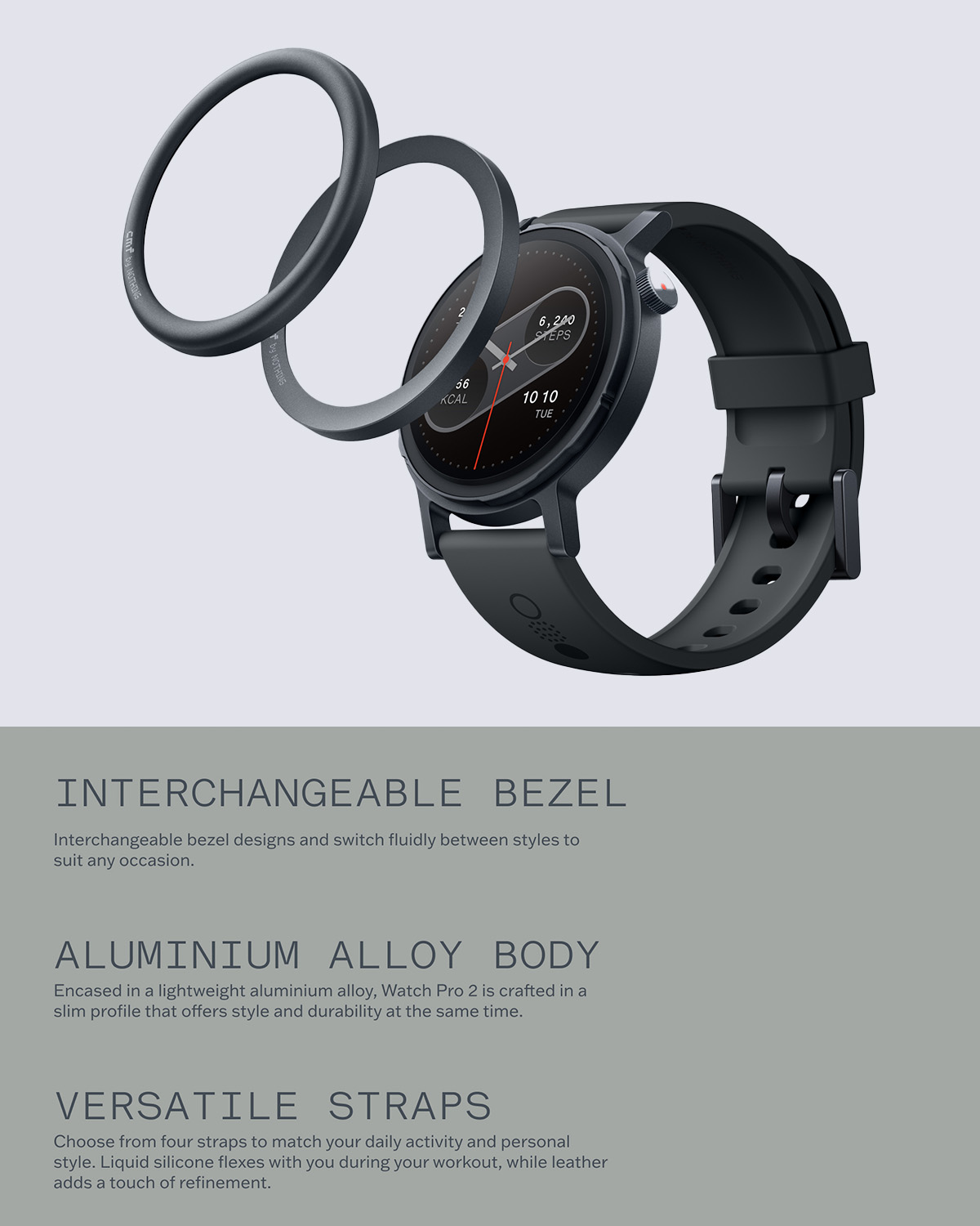 CMF Watch Pro 2 | Interchangeable Bezel | 11-Days | 100 WatchFace | 120 ...