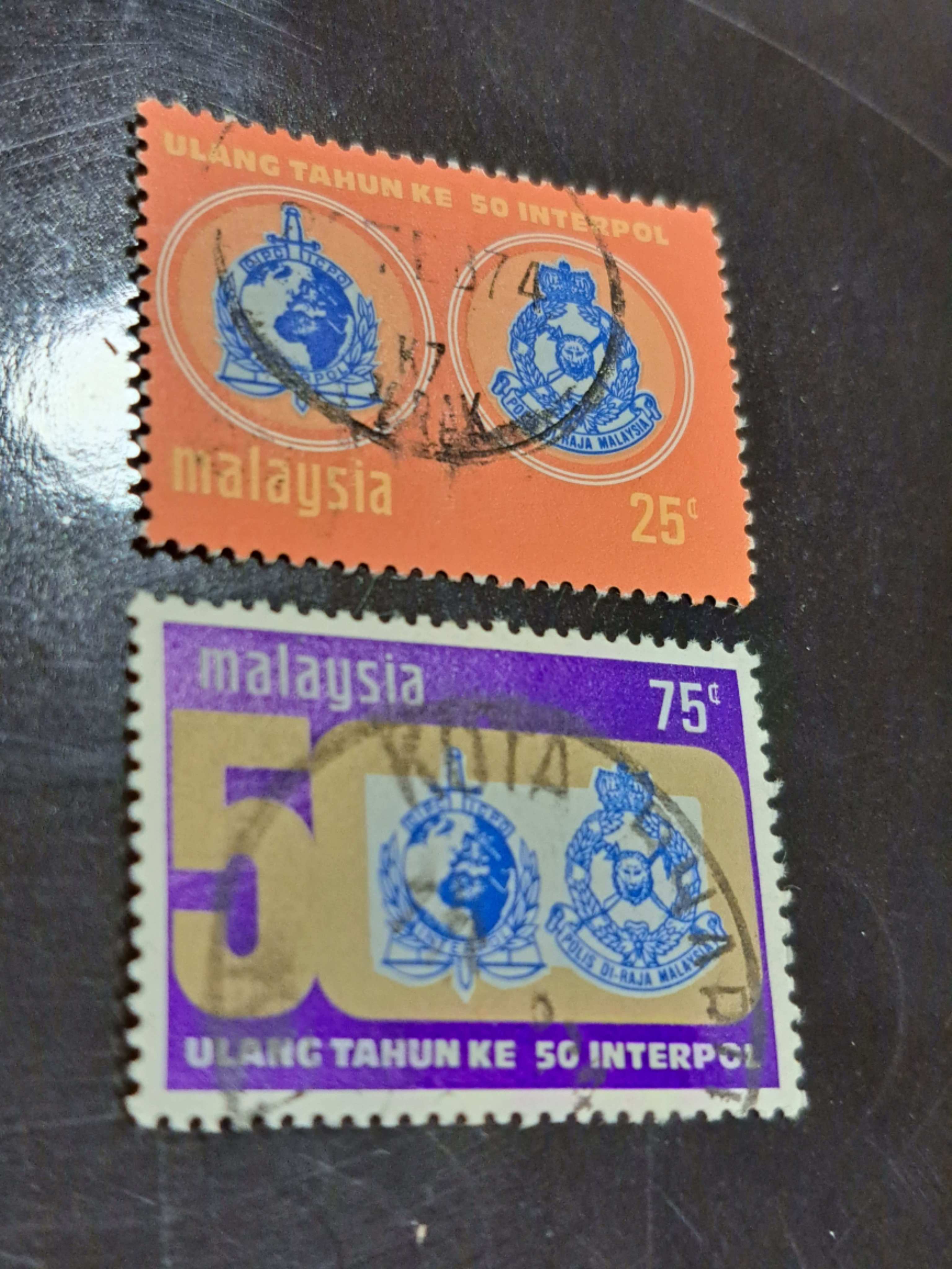 1973 Setem Stamps 50th Anniversary of The International Criminal Police ...