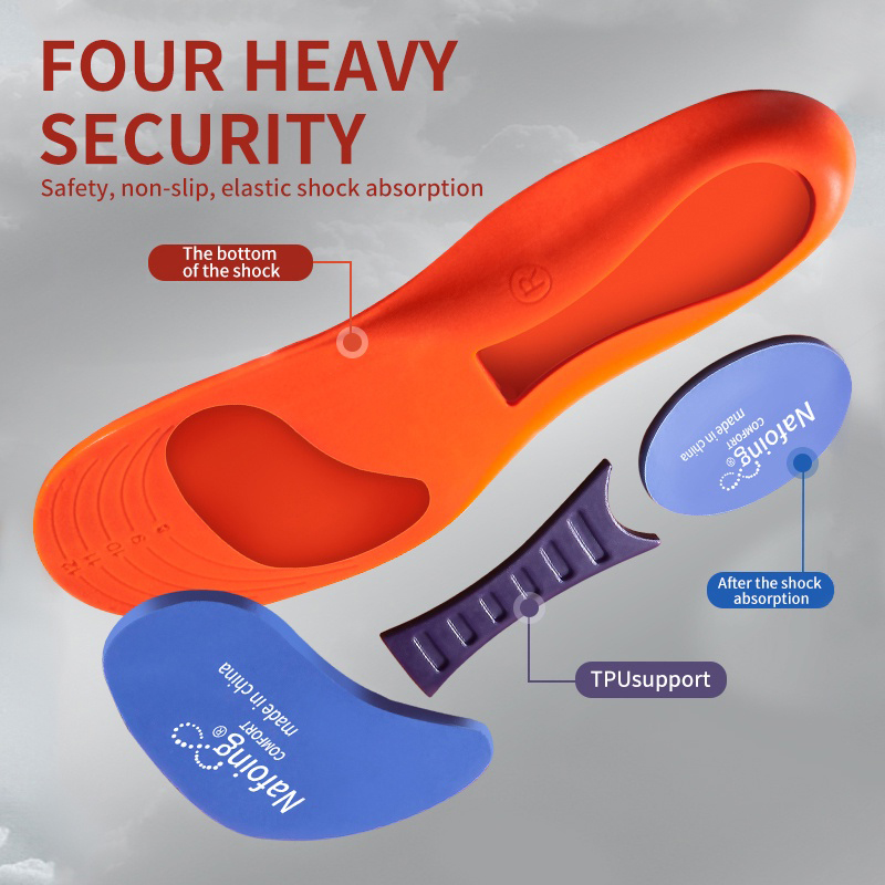 Unisex Orthopedic Sports Elasticity Insoles Shoes Sole Technology Shock ...