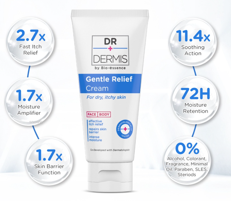 Dr Dermis Gentle Relief Cream 100g | Shopee Singapore