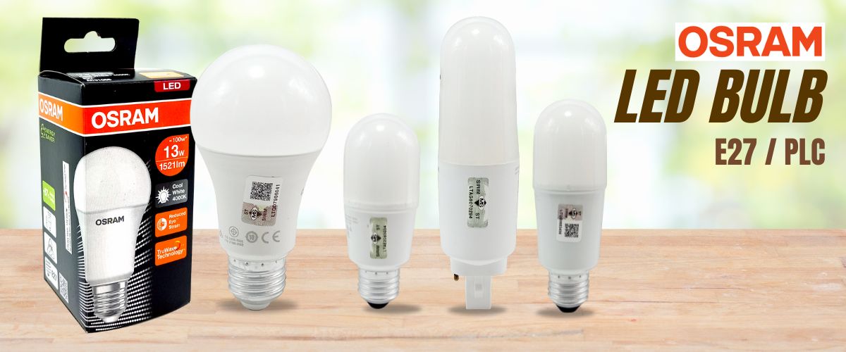 OSRAM E27/PLC LED Bulb Mentol Lampu Rumah Energy Saving Bulb E27 Bulb ...