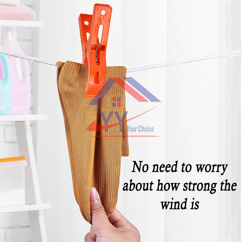 Plastic Clothes Pegs BIG(6 PCS IN 1 SET)/Pasak Baju/Plastic Clip/Jumbo ...