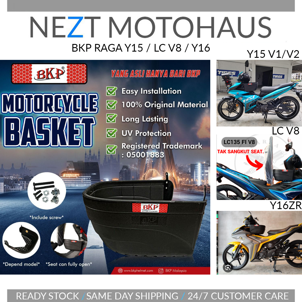 BKP RAGA BAKUL MOTORCYCLE Y15 V1 V2 / Y16 / LC V8 TAK SANGKUT SEAT ...