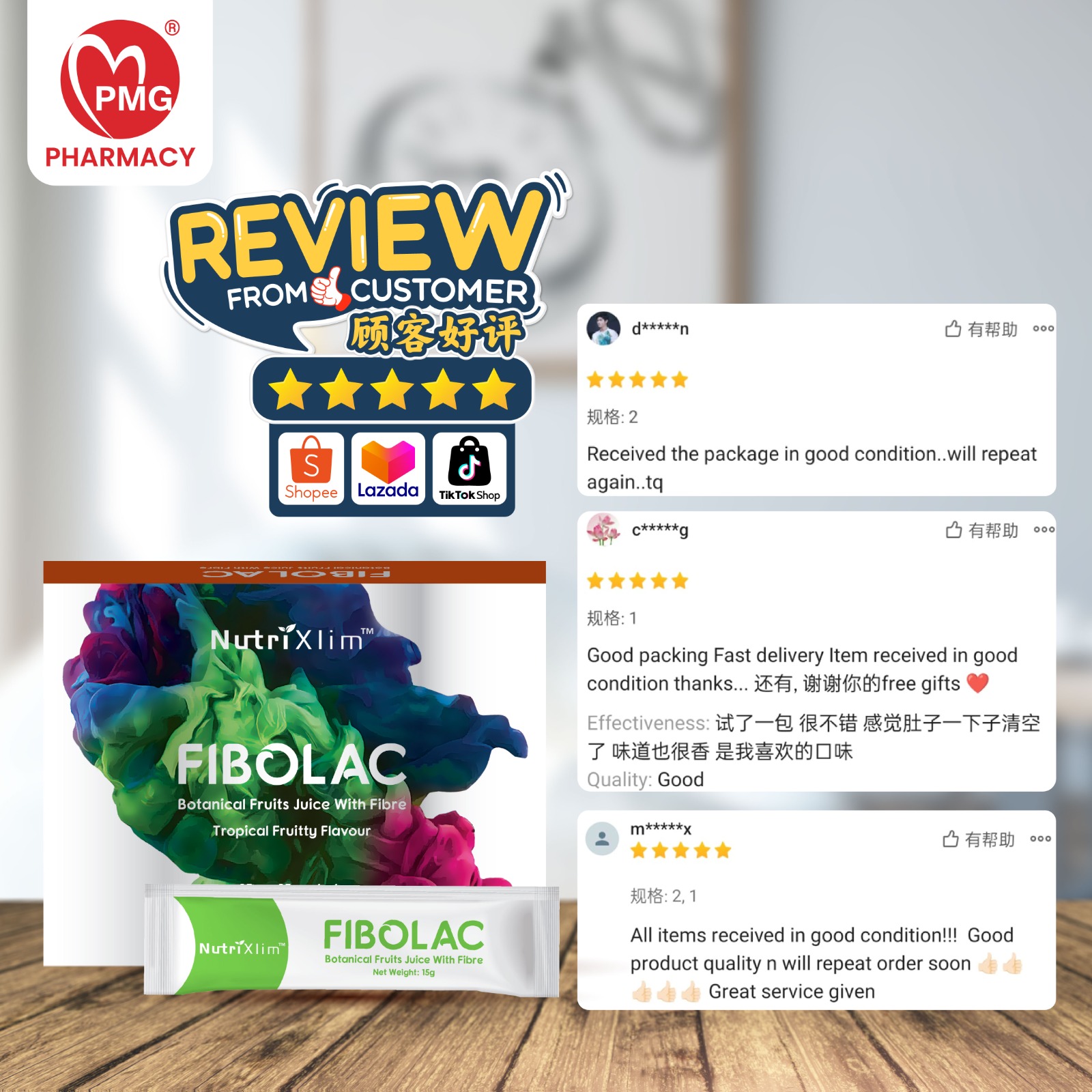 [NUTRIXLIM] Fibolac 15g x 15's Tropical Fruitty Flavour - lose weight ...