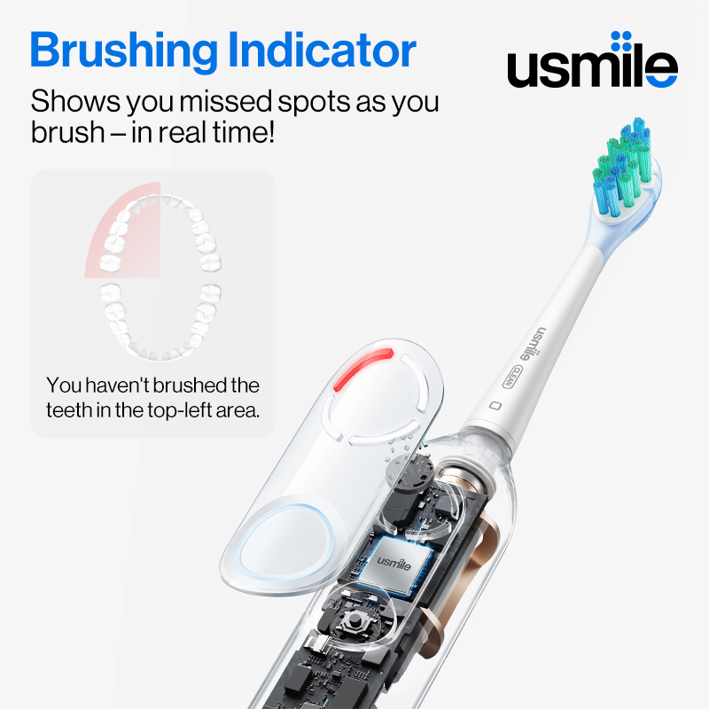 usmile P10 PRO Smart Electric Toothbrush | Brush Indicator |Timely Prompt Tech | 180 Days ...