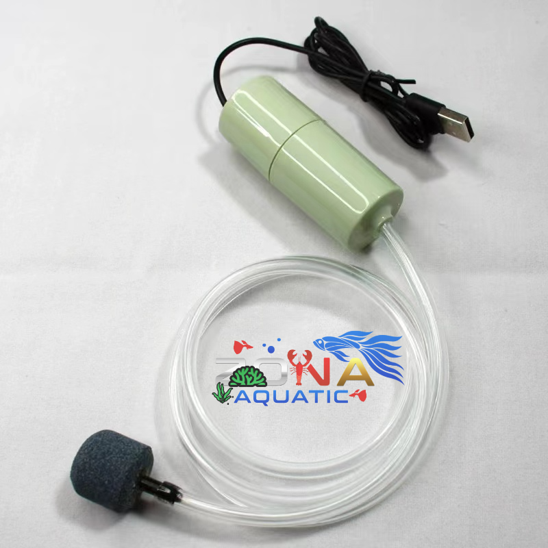 | PORTABLE MINI USB OXYGEN AIR PUMP | FOR AQUARIUM FISH TANK | FISH ...