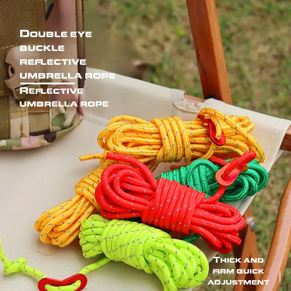 UtanKingTM 4 Meter Reflective Camping Rope Tent Ropes Flysheet ...