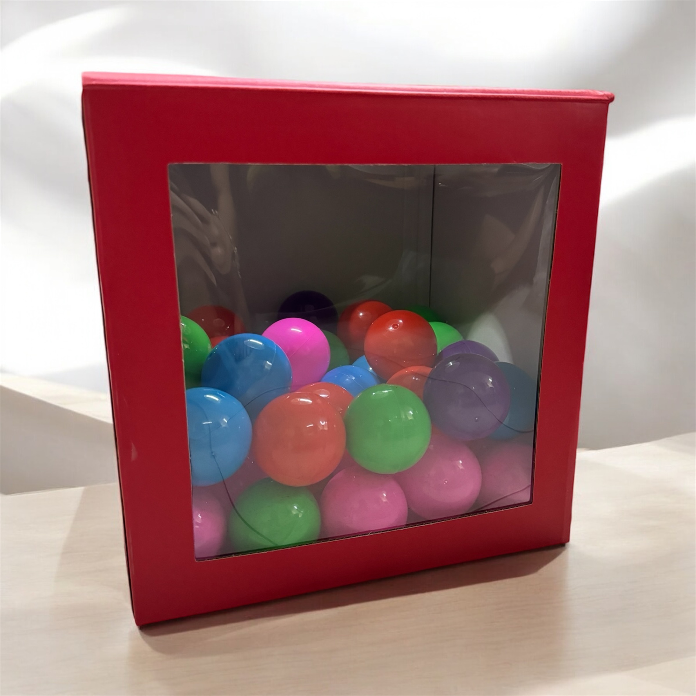 ️25x25x25cm Lucky Draw Paper Box Colourful Capsules Ball Lottery Lucky ...