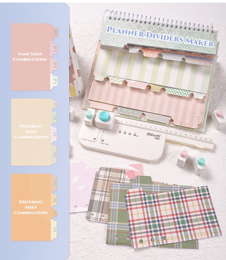 Multipurpose Planner Dividers Maker I Index Tab Punch Board Page ...