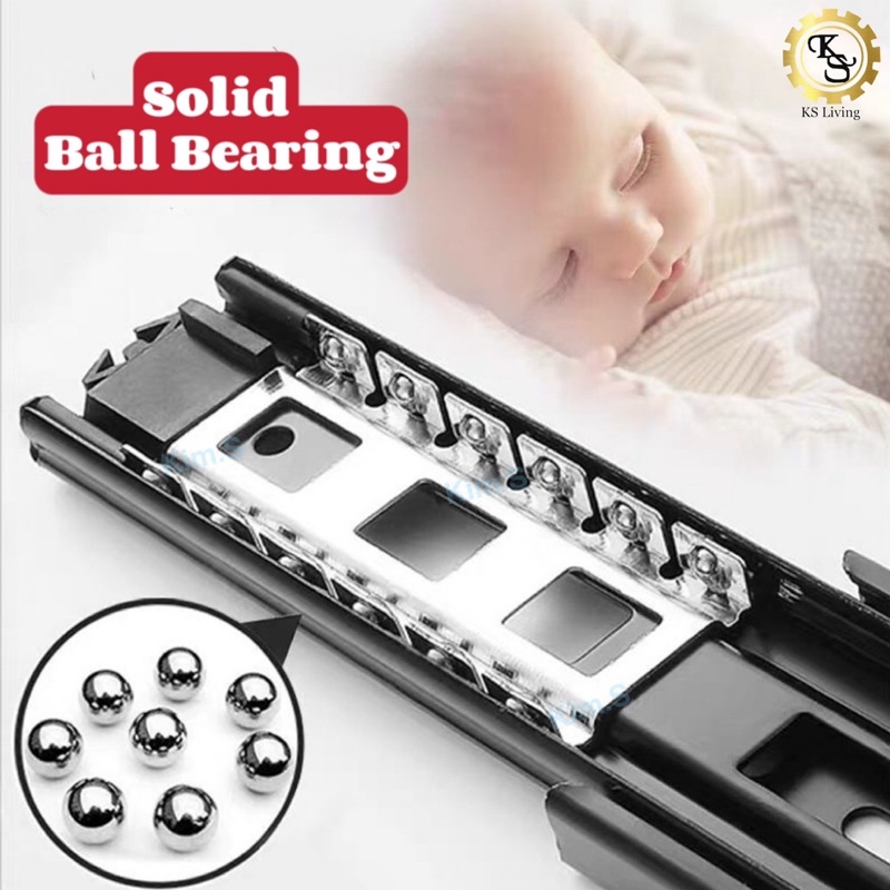 Kim.S [Soft Close] Heavy Duty Full Extension Hydraulic Drawer Slide ...
