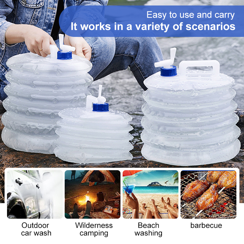 5L-15L Collapsible Outdoor Water Container Collapsible Water Bag ...