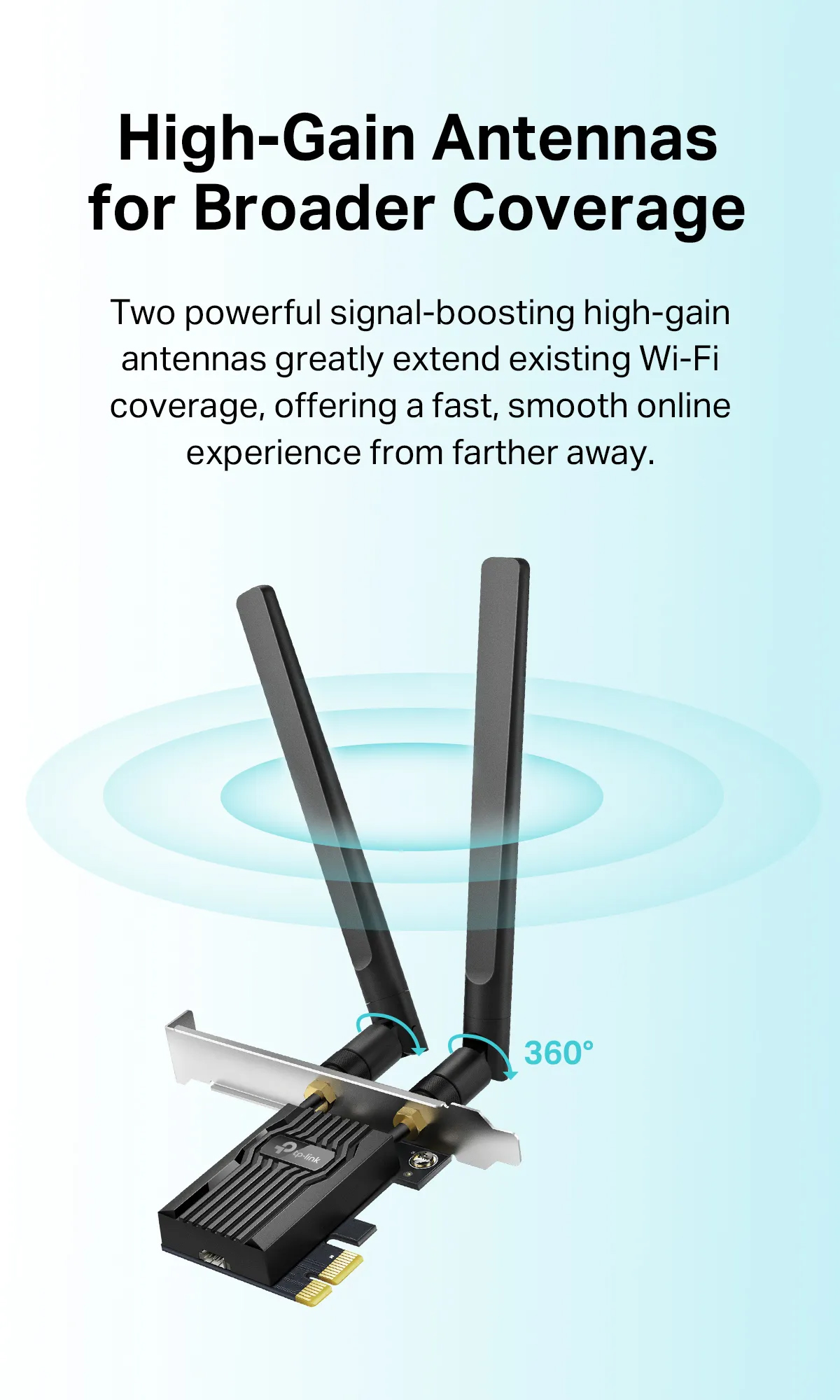 TP-LINK (Archer TX20E) AX1800 Wi-Fi 6 Bluetooth 5.2 PCIe Adapter for ...