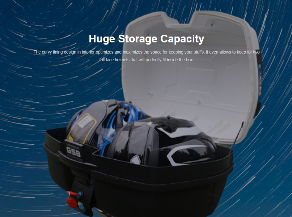 35L/47L GSB BoxTop Box Motorcycle Box Motor LC 135 Waterproof Box Motor ...