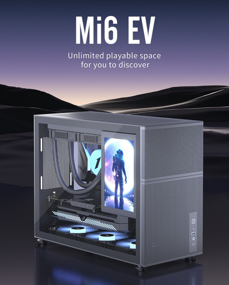 1st Player MIKU MI6 EV LCD Screen Dancing Bar Gaming MATX Chassis ARGB ...